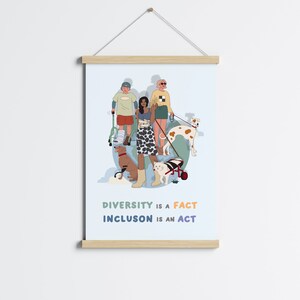 Diversity and Inclusion Posters, Therapy Office Decor, School Counselor ...