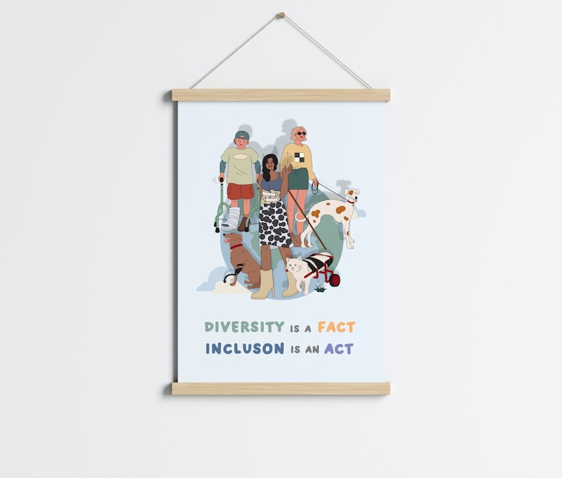 Diversity and Inclusion Posters, Therapy Office Decor, School Counselor ...