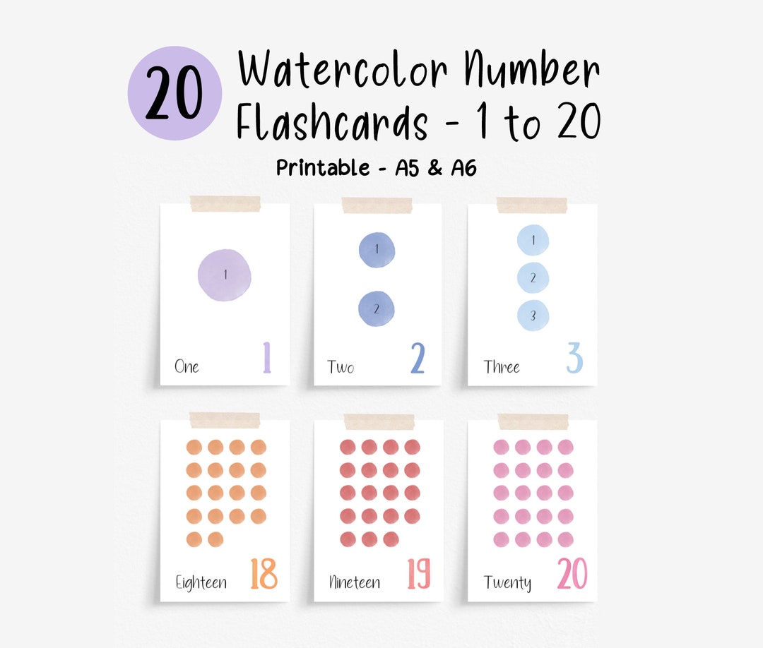 Number Flash Cards for Toddlers and Your Homeschool Resources ...