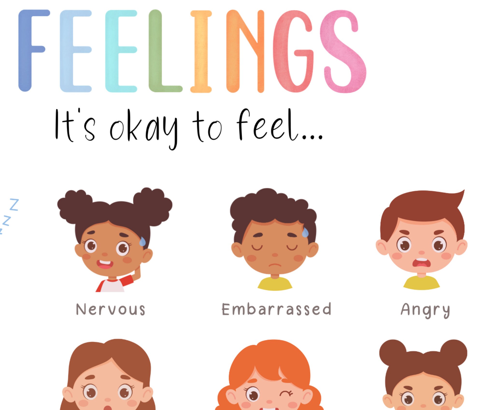 Feelings Calm Corner Poster, Montessori Homeschool Decor, Feelings ...