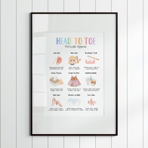 Personal Hygiene Poster for Toddlers and Kids, Kids Daily Schedule ...