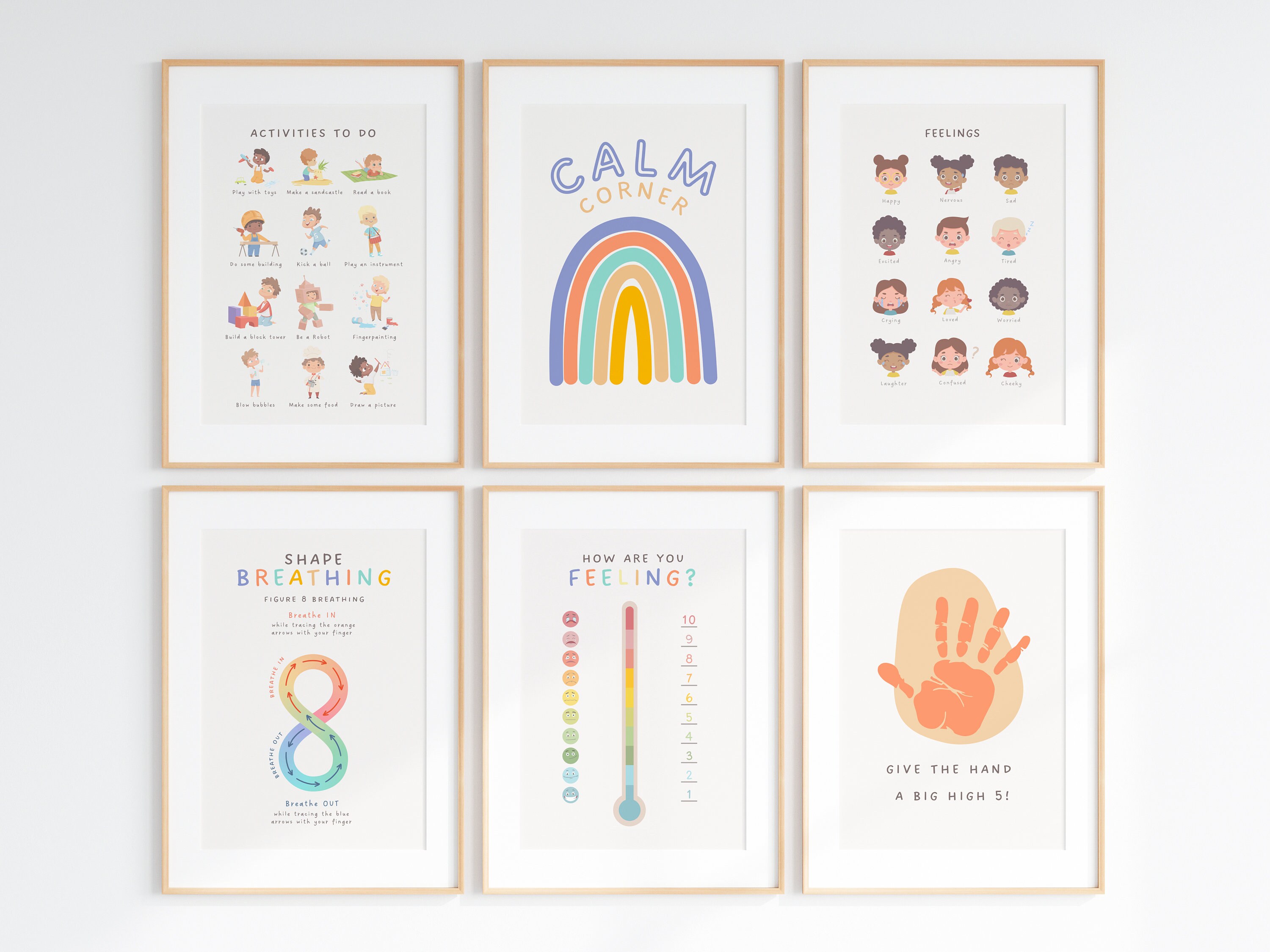 30 Calming Corner Posters and Cards Kit Therapy Office Decor - Etsy