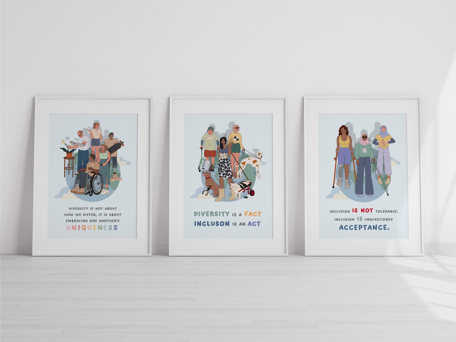 Diversity and Inclusion Posters, Therapy Office Decor, School Counselor ...