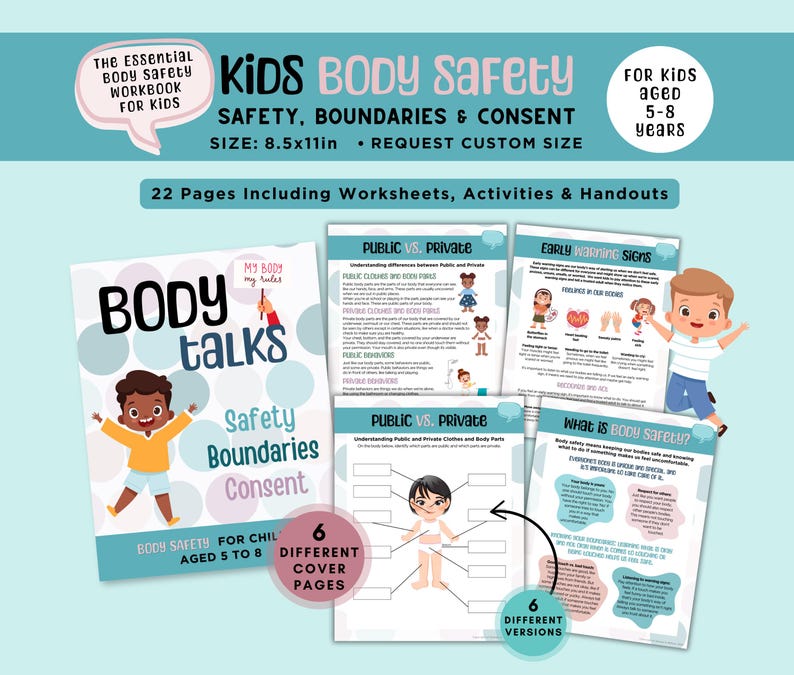 Kids Body Safety, Boundaries & Consent "body Talks" - A Comprehensive ...