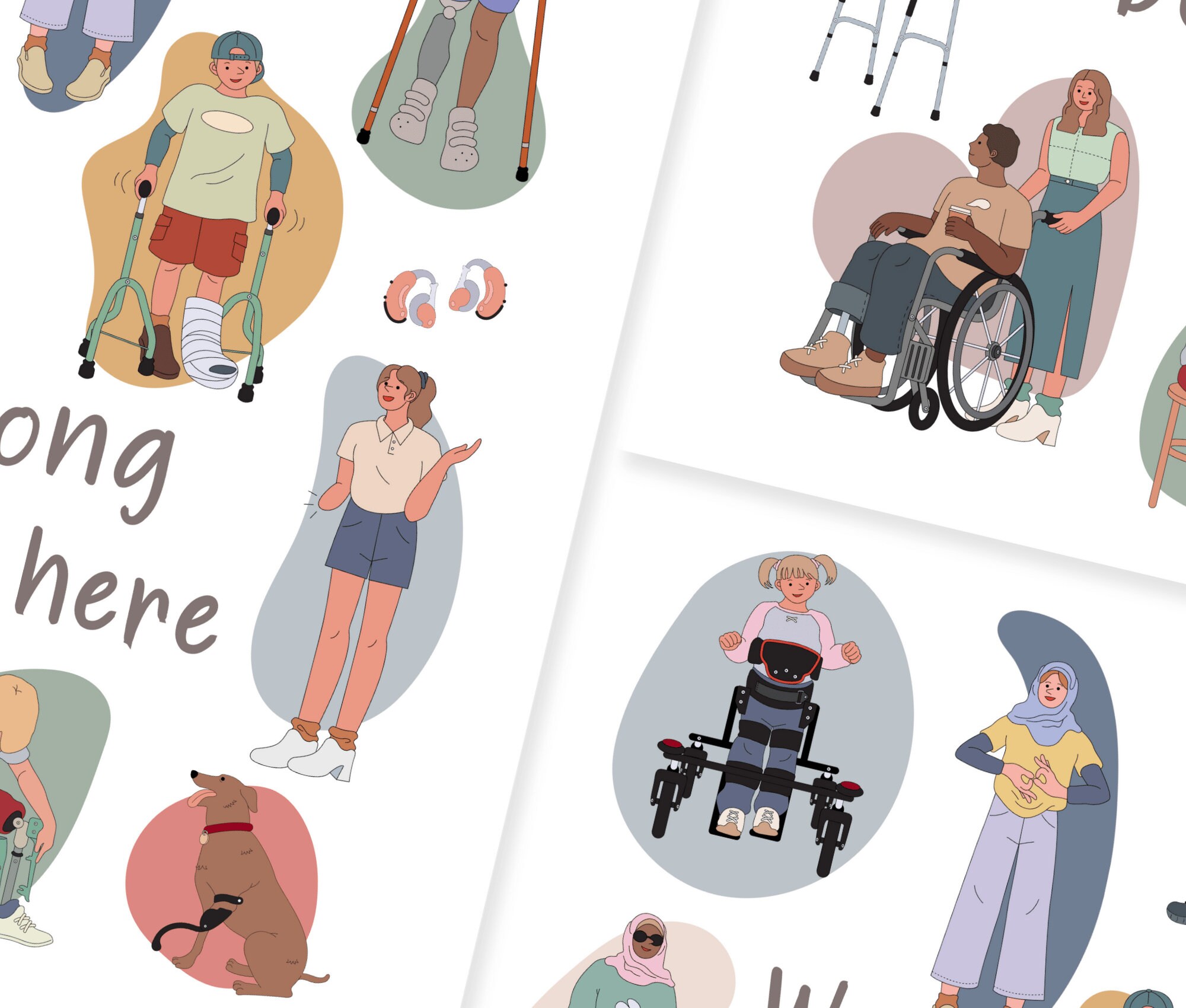 Inclusion Poster: Disability Awareness, Social Worker Office Art ...