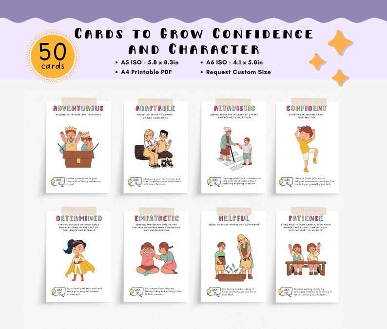 Self Esteem Cards to Grow Confidence and Character: Essential Tools for ...