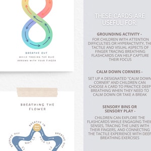 Finger Tracing and Breathing Exercise Calm Down Cards and Posters ...