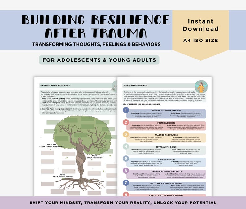 Resilience Building for Teens and Young Adults, Counselor Tools and ...