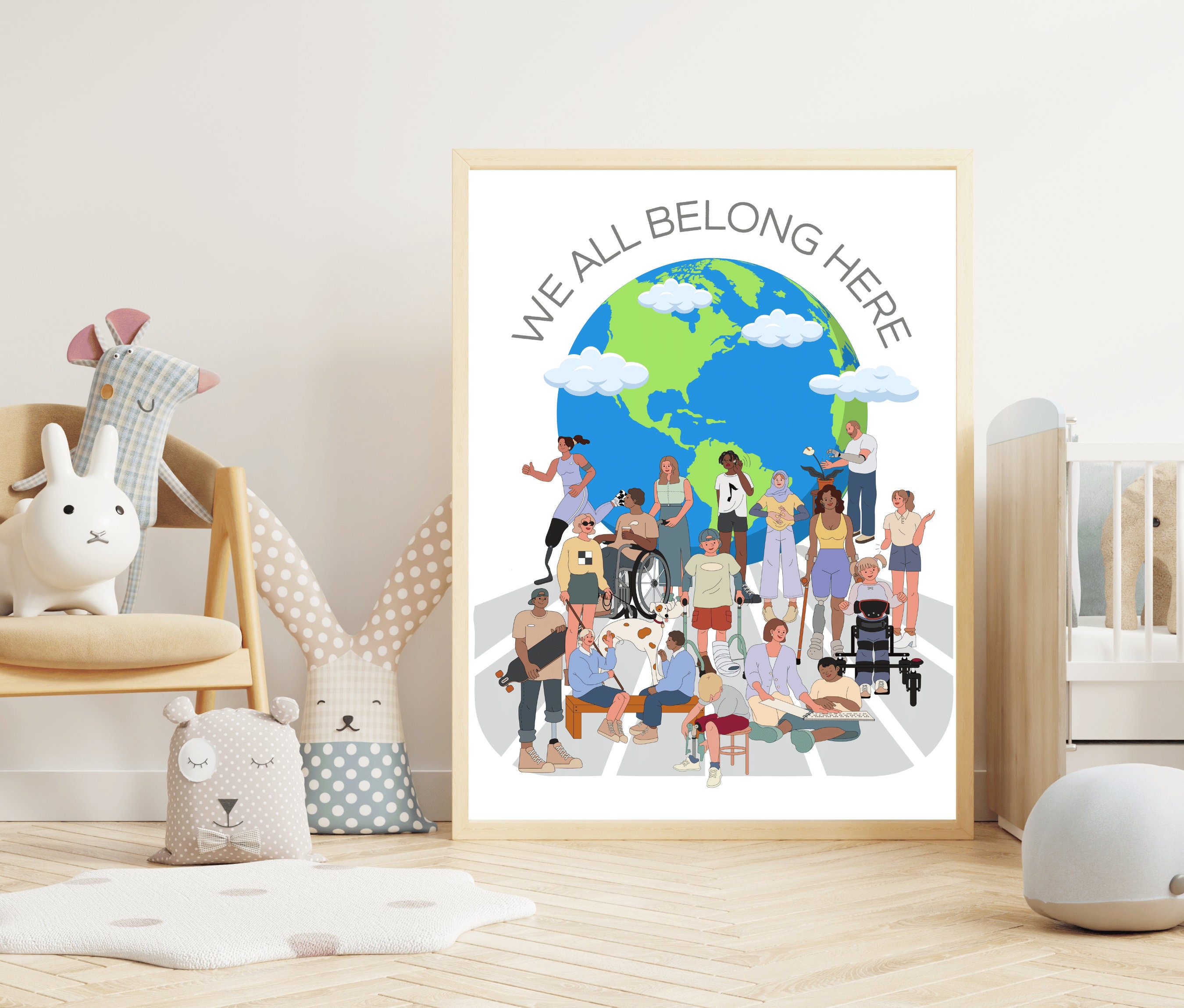 We All Belong Here Poster Inclusion Posters School Counselor - Etsy