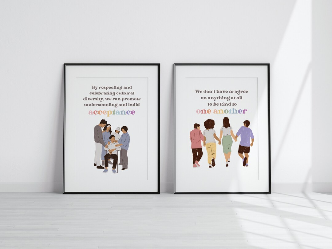 9 Inclusion & Diversity Posters for Office, School Counselor, Social ...