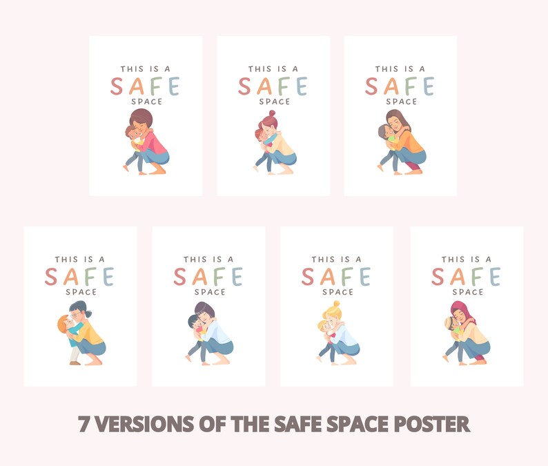 Calming Classroom Posters With Safe Space Signs and Breathing Exercises ...