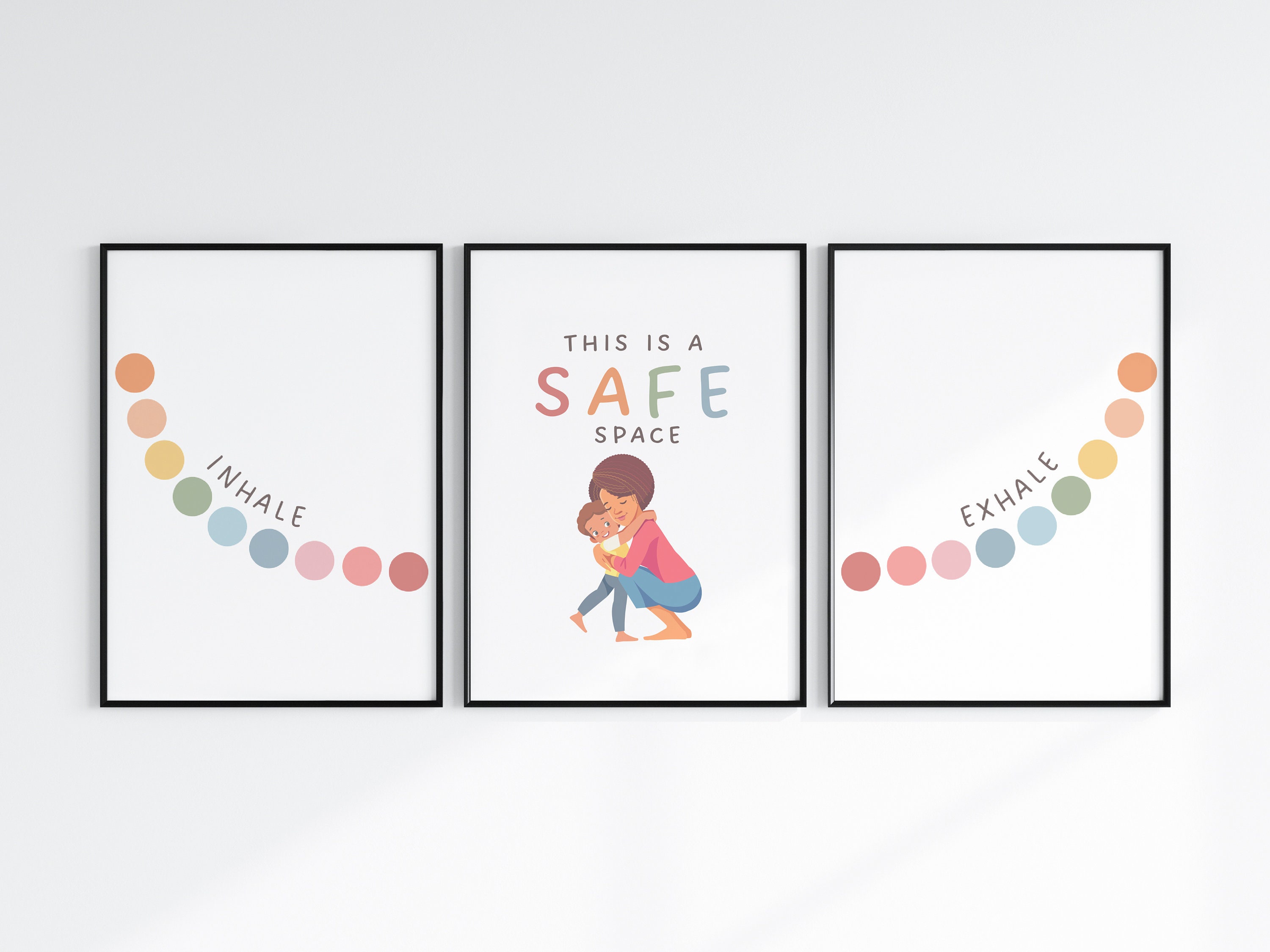 Calming Classroom Posters With Safe Space Signs and Breathing Exercises ...