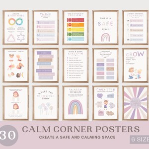 30 Calm Corner Educational Posters Learning Resources Emotional ...