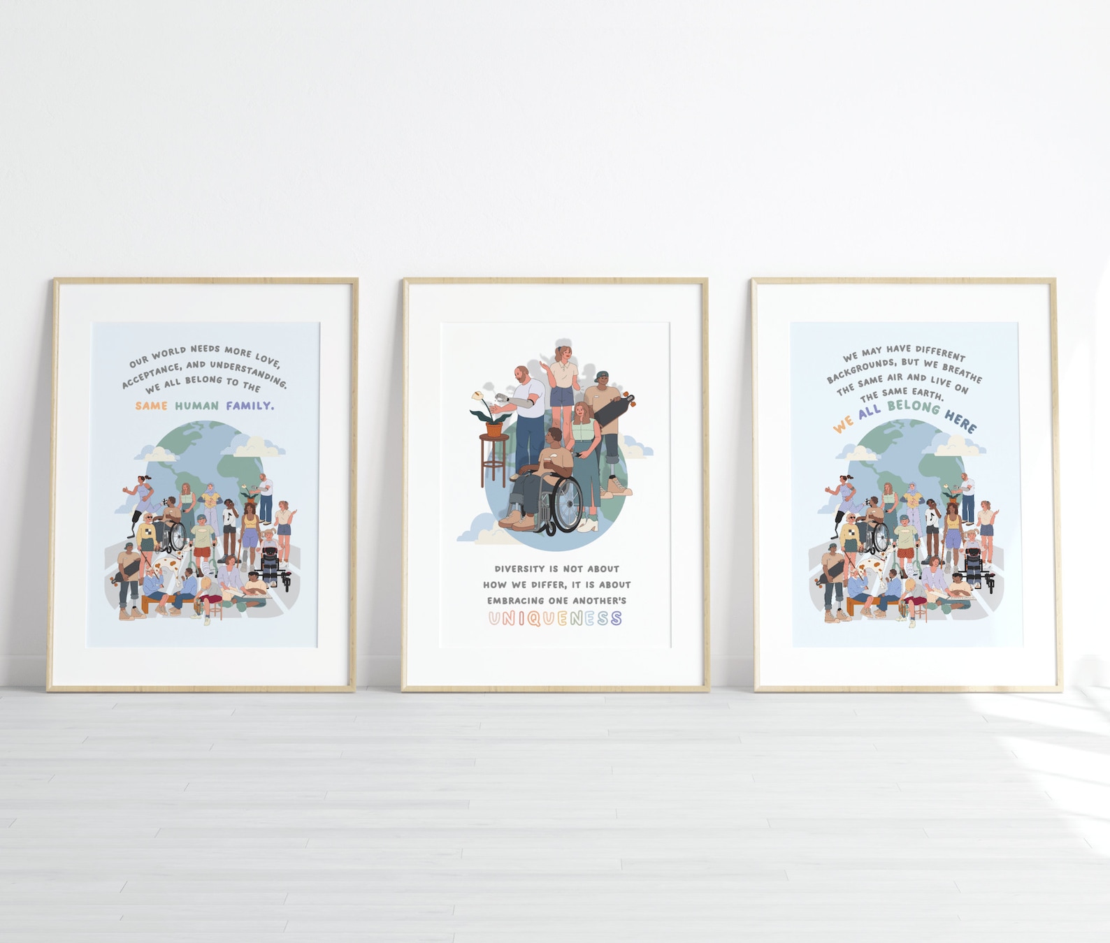 Disability Inclusion & Diversity Posters for Office, School Counselor ...