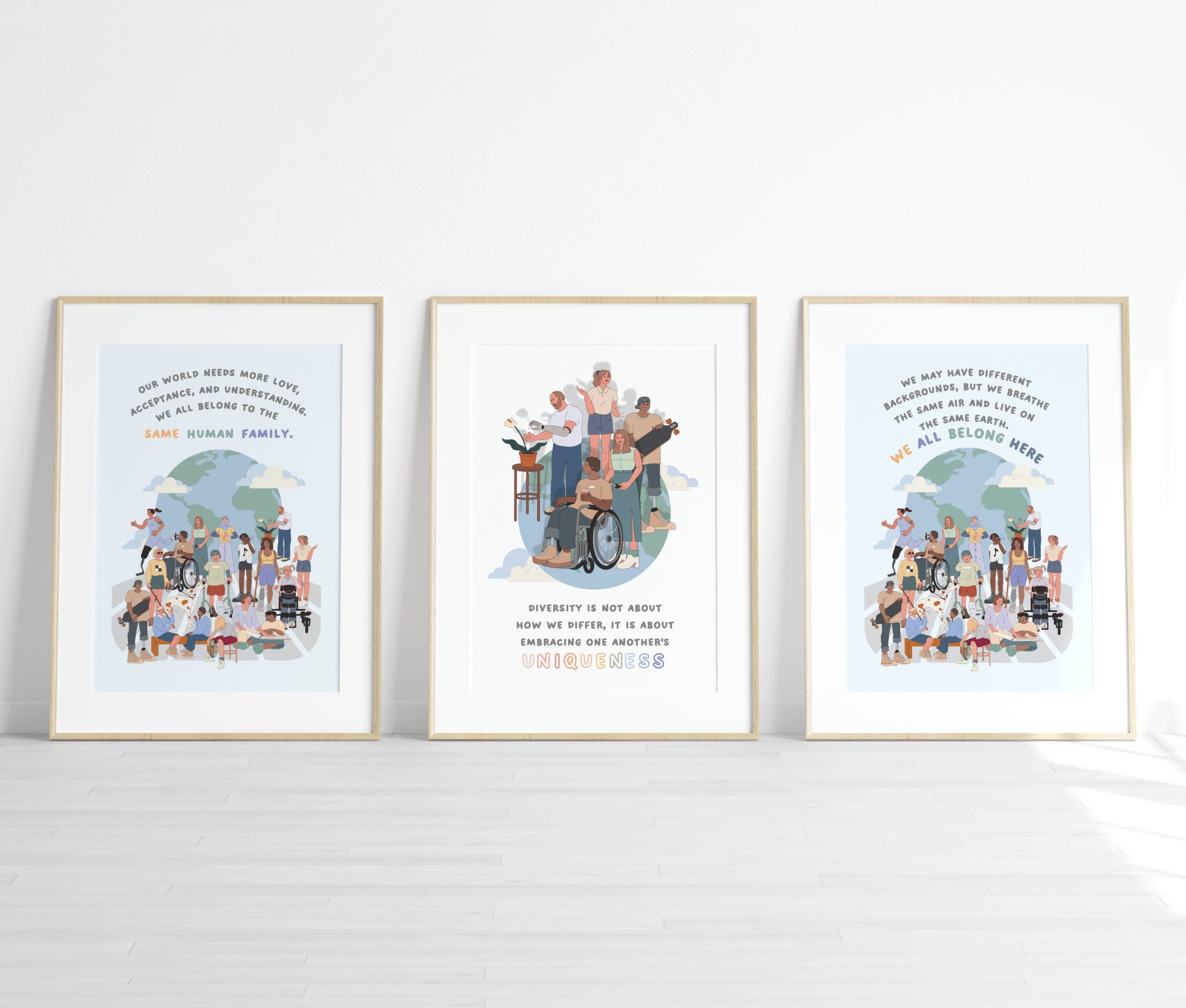 Inclusion & Diversity Posters for Office, School Counselor, Social ...