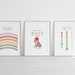 Calm Corner Posters in Rainbow Colors, Therapy Office Decor ...