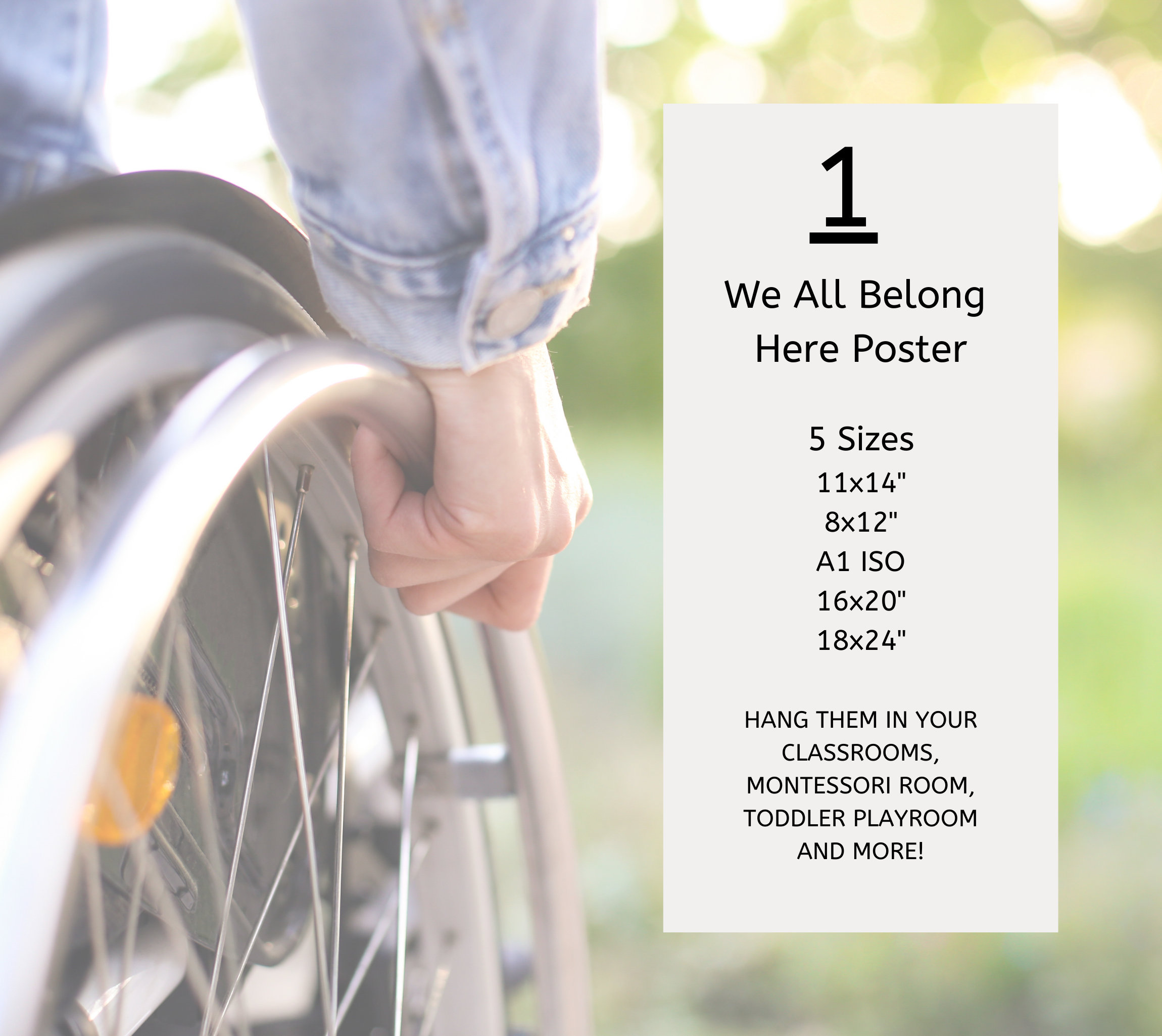 We All Belong Here Poster, Inclusion Posters School Counselor Inclusive ...