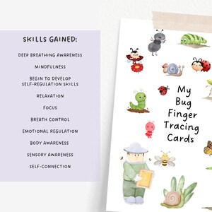 Finger Tracing Flash Cards With Cute Bugs for Your Calm Down Corner Kit ...