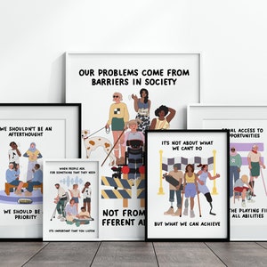 Inclusion & Diversity Disability Awareness Posters for Office, School ...