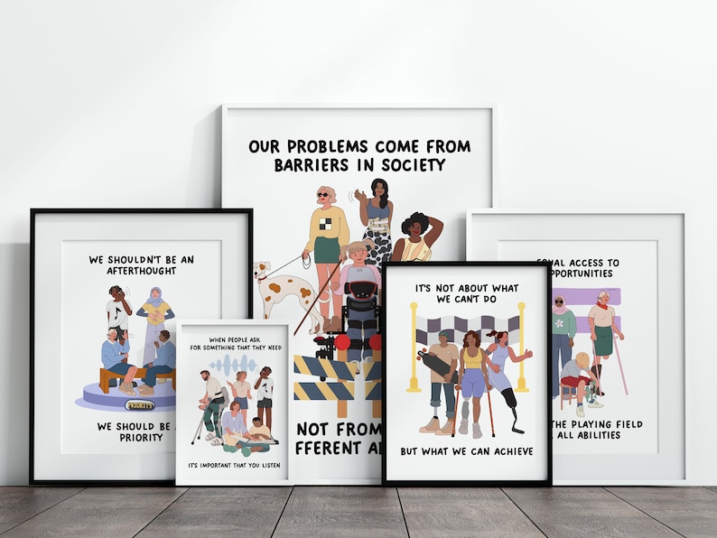 Inclusion & Diversity Disability Awareness Posters for Office, School ...