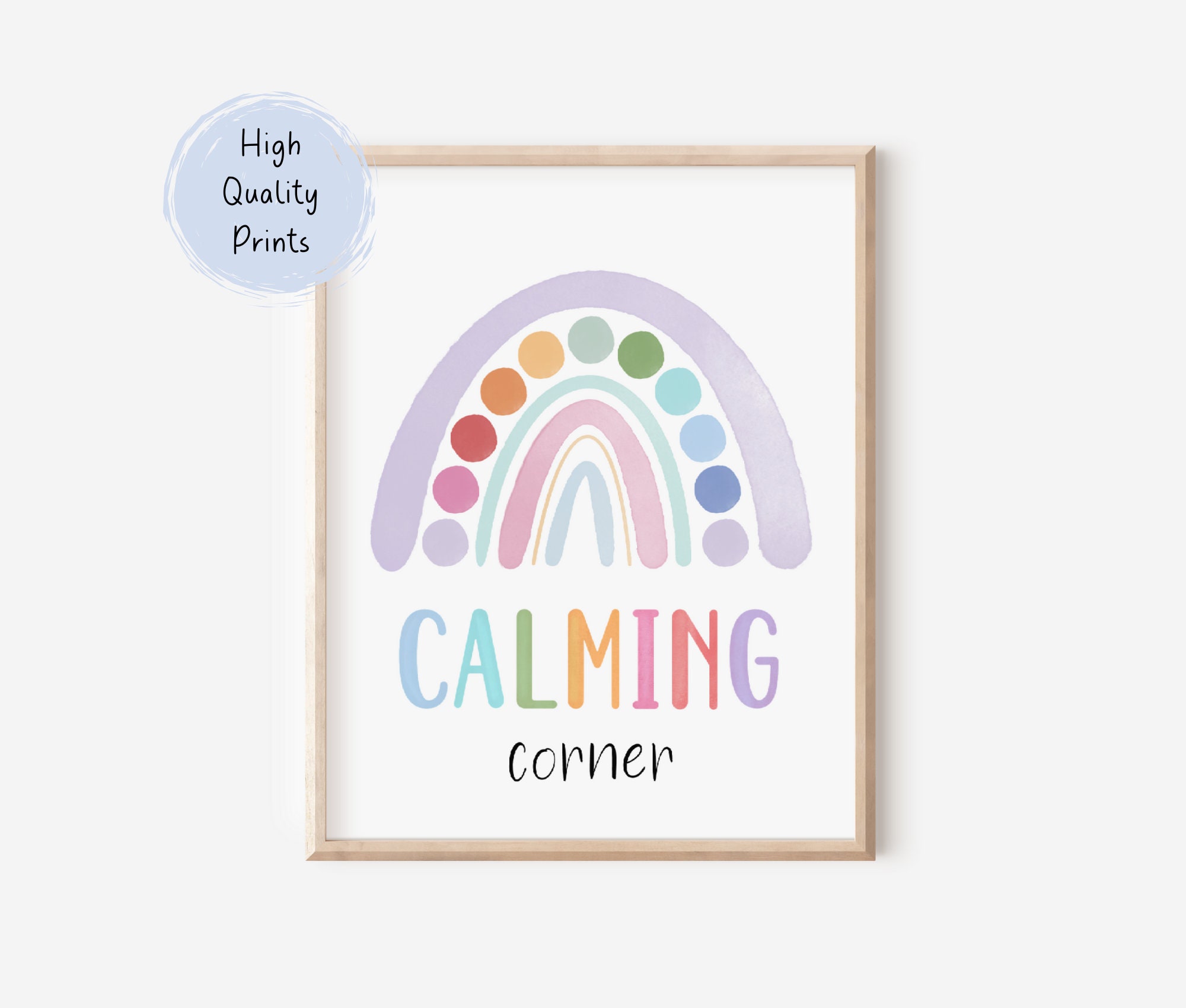 Calming Corner Educational Poster, Therapy Office Decor Print, Calming ...