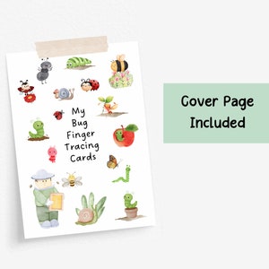 Finger Tracing Flash Cards With Cute Bugs for Your Calm Down Corner Kit ...
