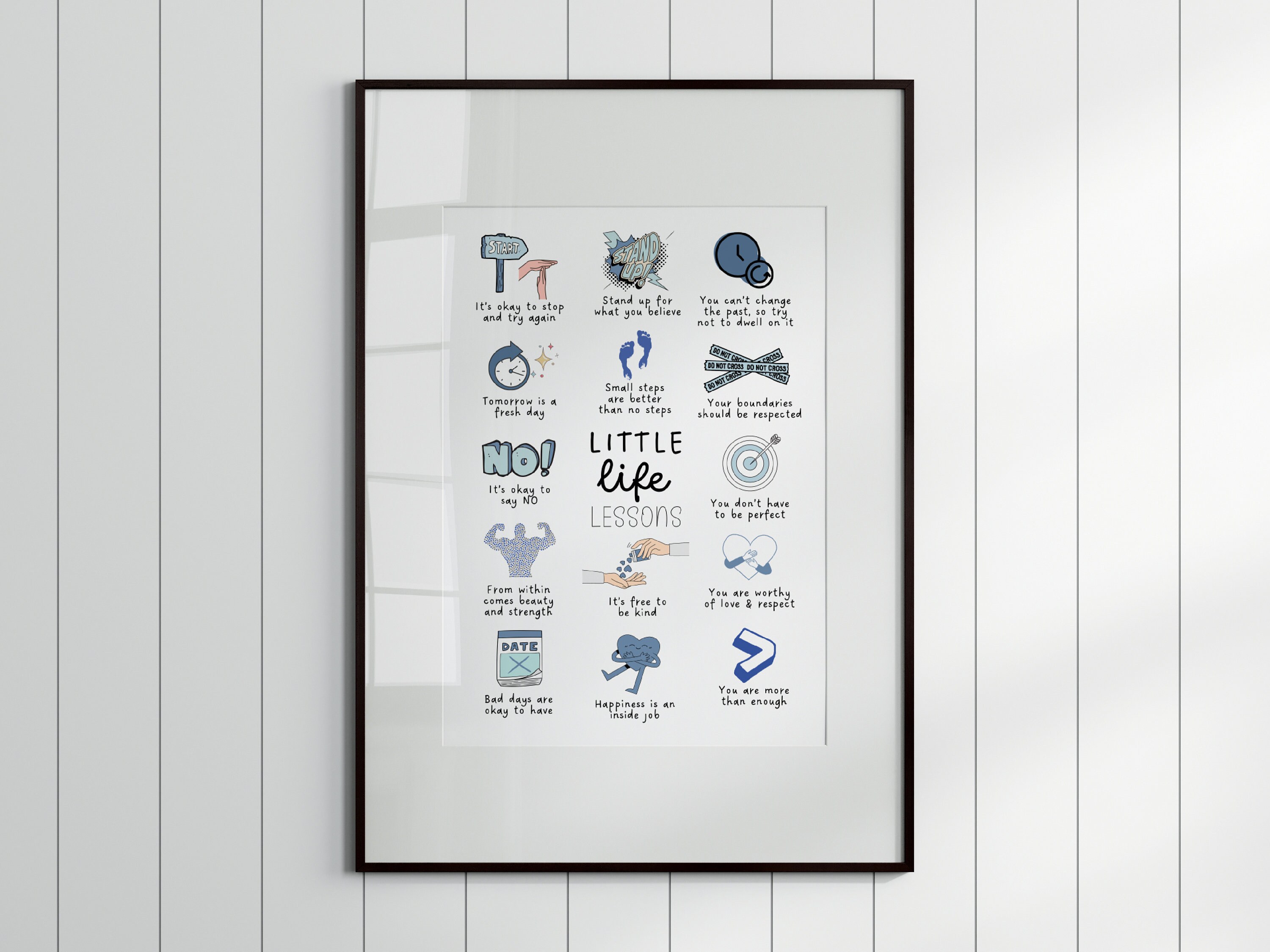 Therapy Office Decor Little Life Lessons School Counselor Mental Health ...