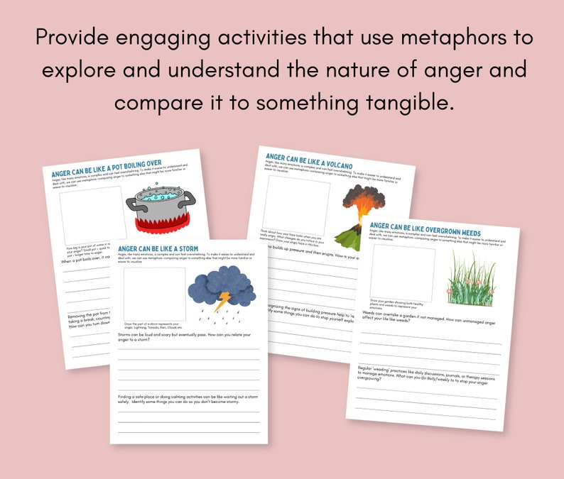 Kids Anger Management Workbook, Child Therapy, Emotional Regulation ...