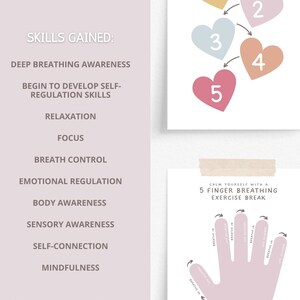 Finger Tracing and Breathing Exercise Calm Down Cards and Posters ...