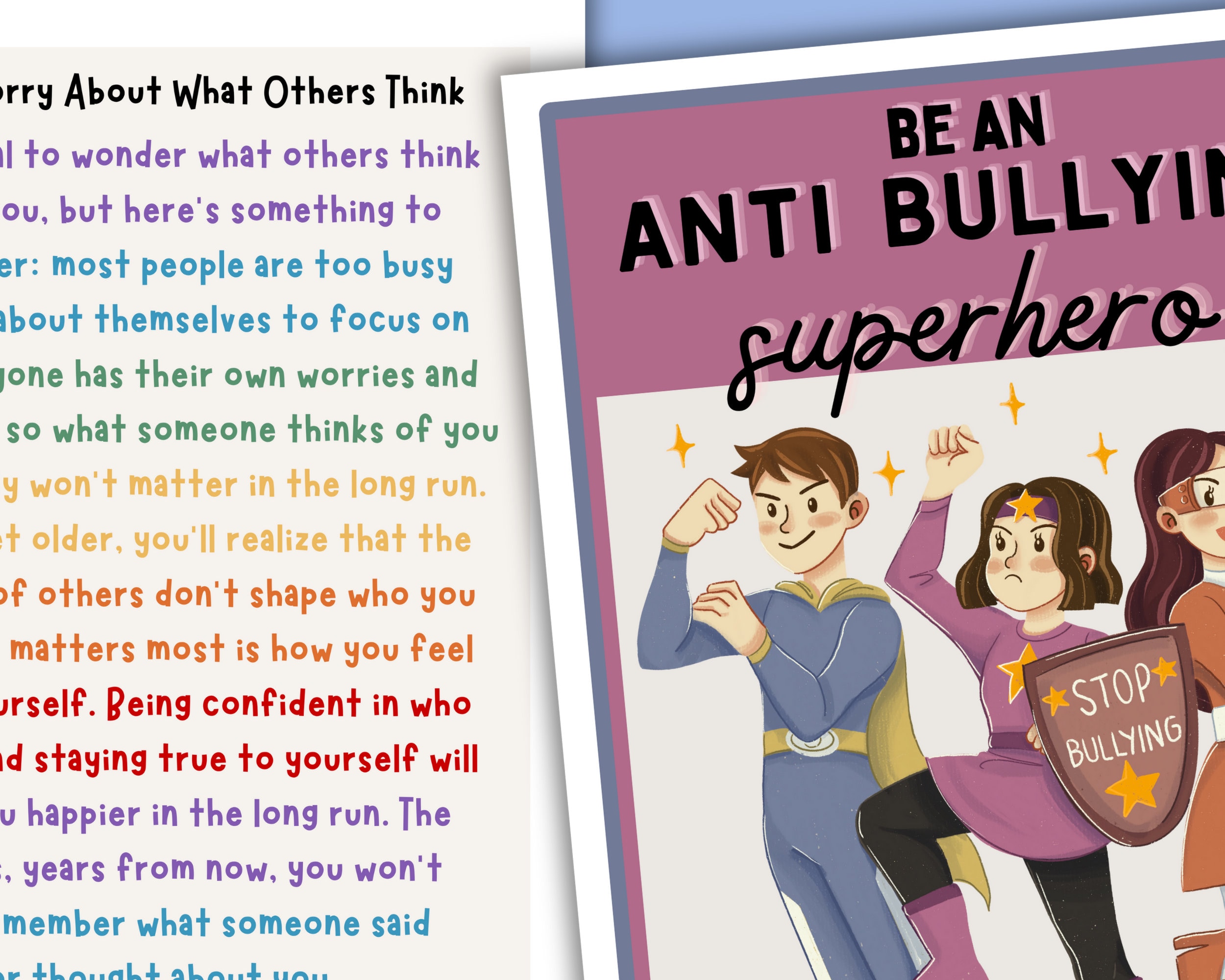 Kids Anti Bullying Workbook or Unit Study, Spotlight on Bullying ...