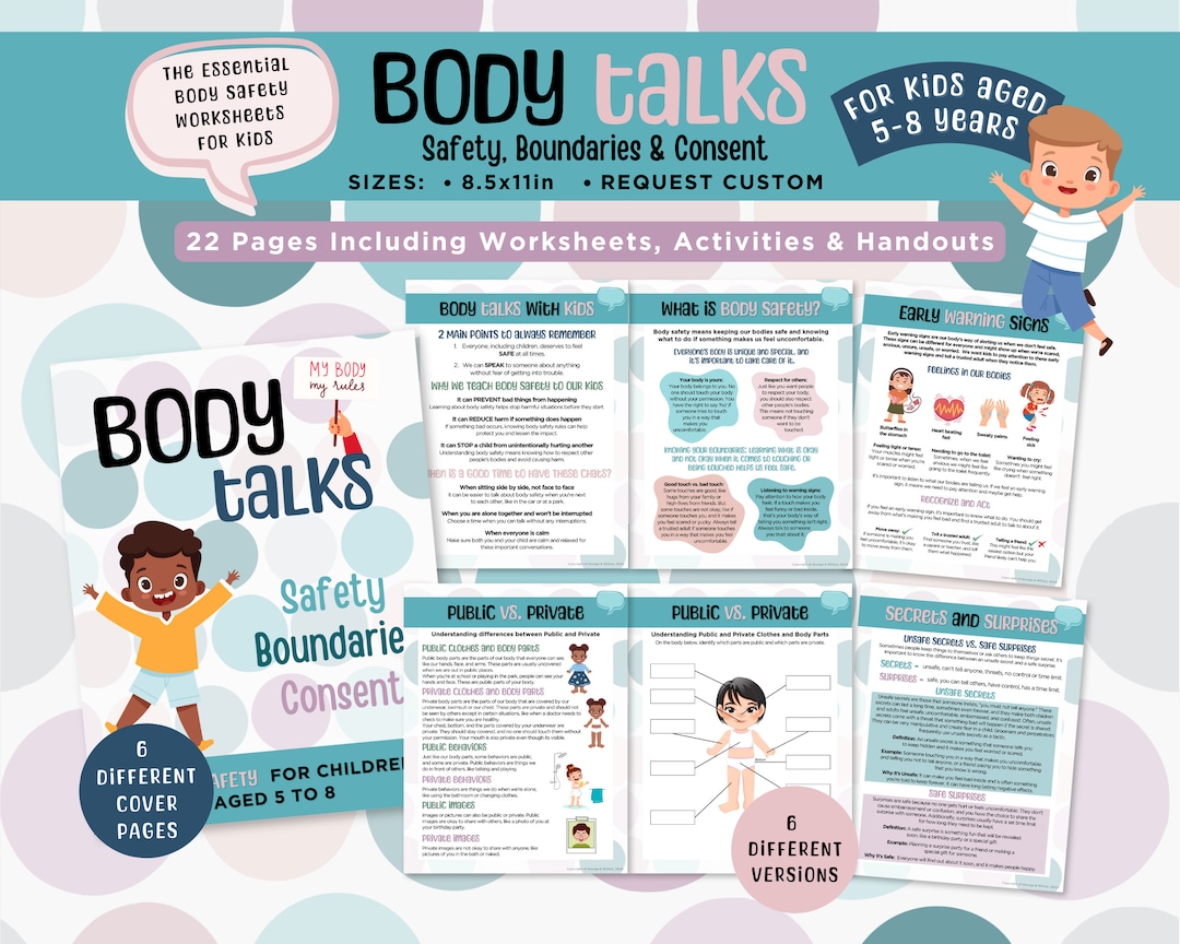 Kids Body Safety, Boundaries & Consent body Talks A Comprehensive ...