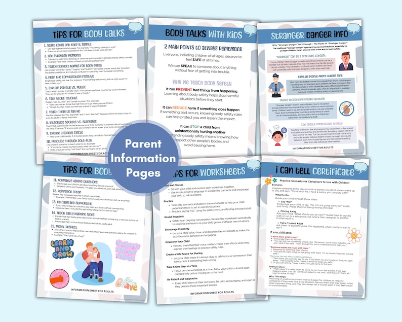 Kids Body Safety, Boundaries & Consent for Ages 4 to 6 "body Talks" - A ...