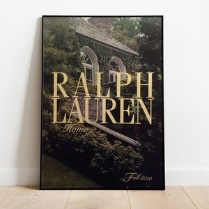 Polo Ralph Lauren Poster Print Vintage Polo Wall Art Old Money Classy ...
