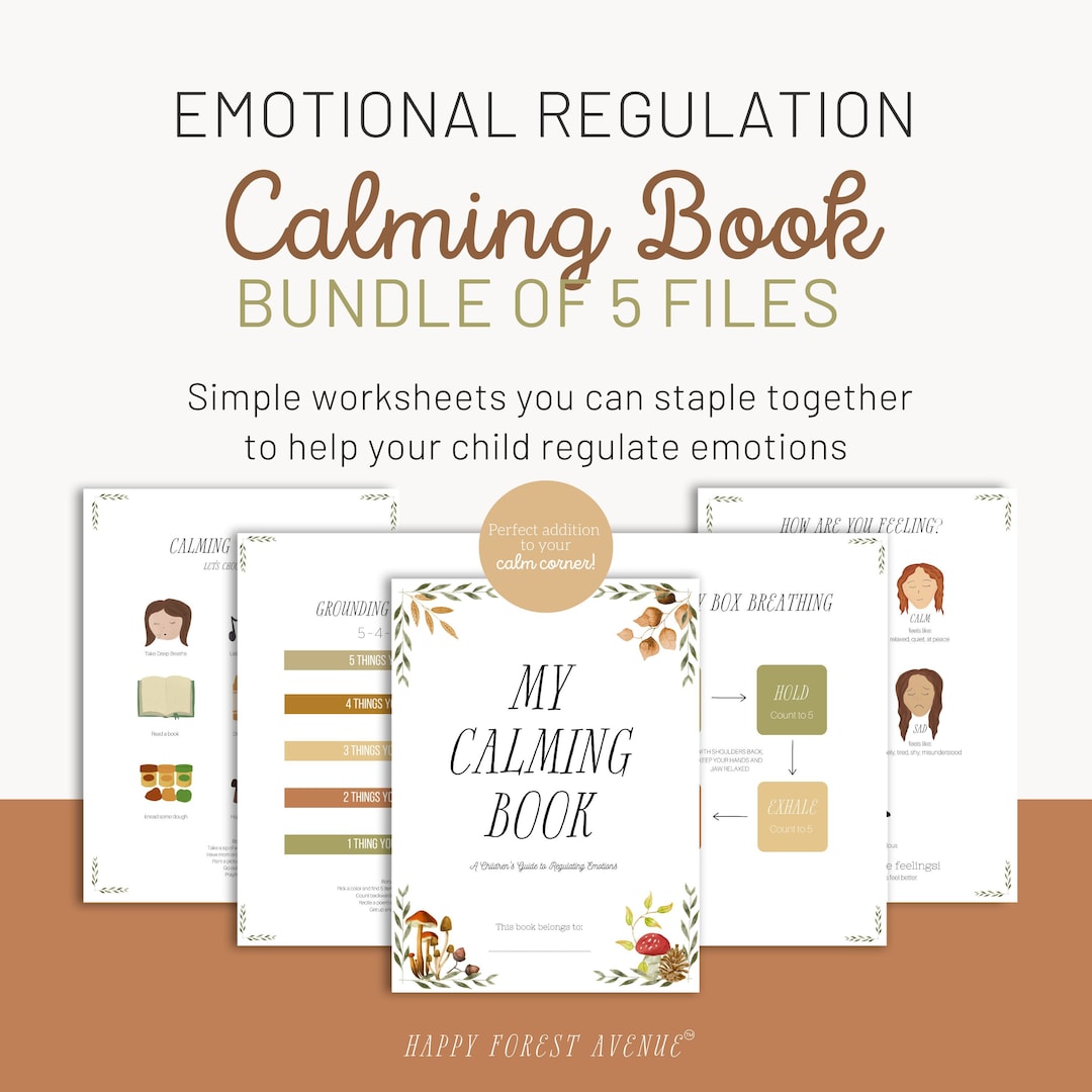 Calming Book Calm Down Corner Book Kids Emotional Health Regulation ...