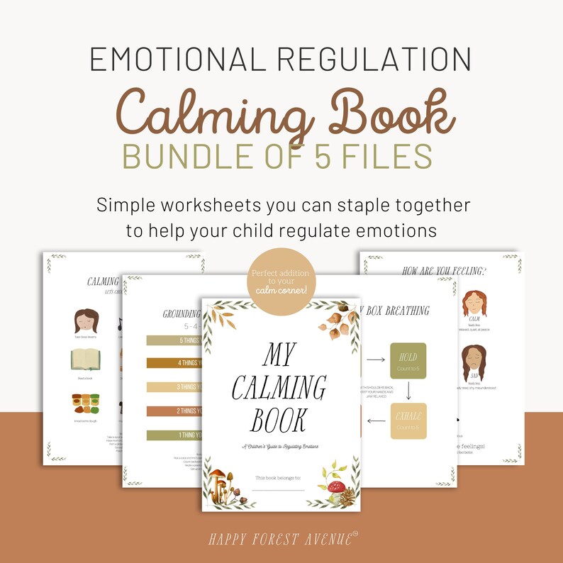 Calming Book Calm Down Corner Book Kids Emotional Health Regulation ...