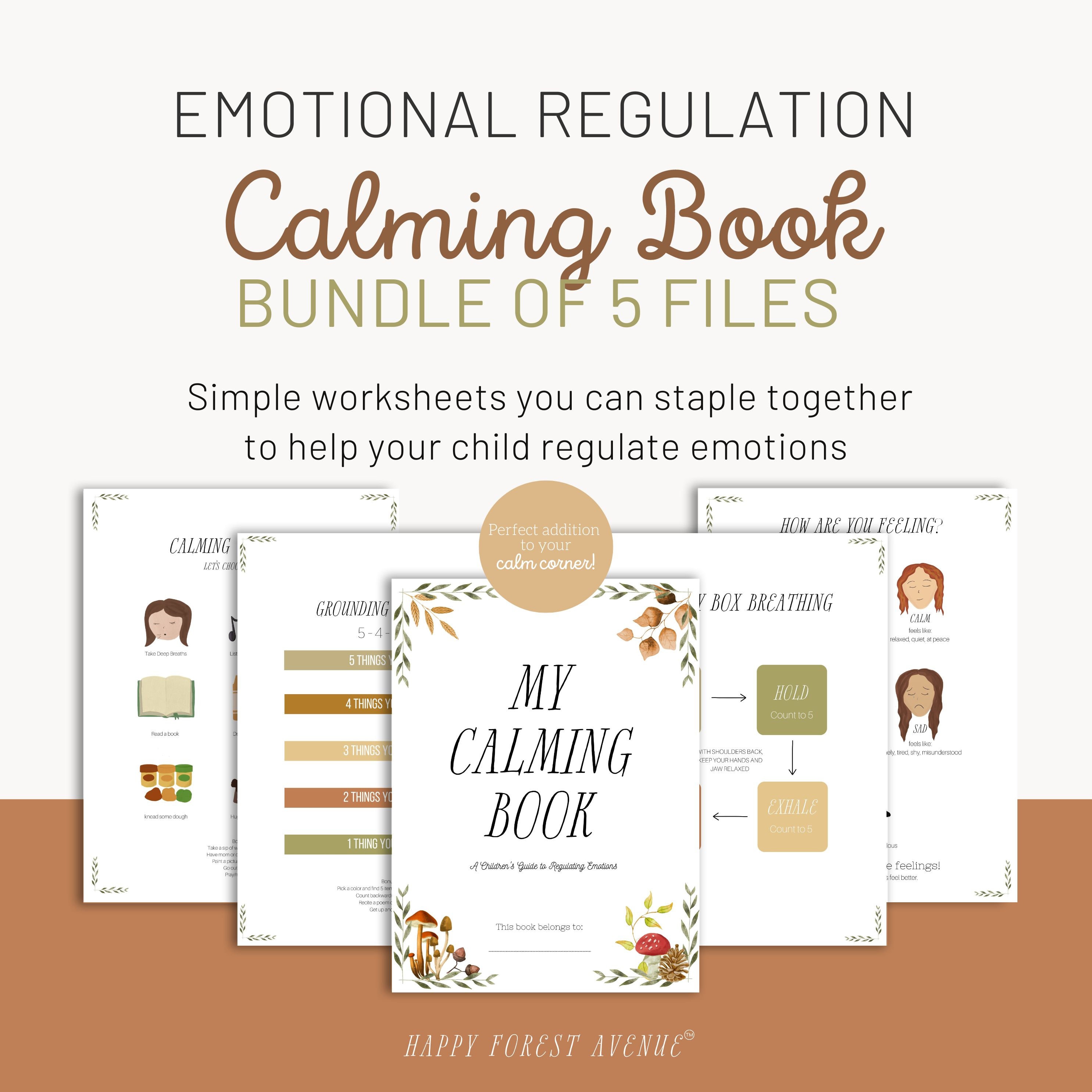 Calming Book Calm Down Corner Book Kids Emotional Health Regulation ...