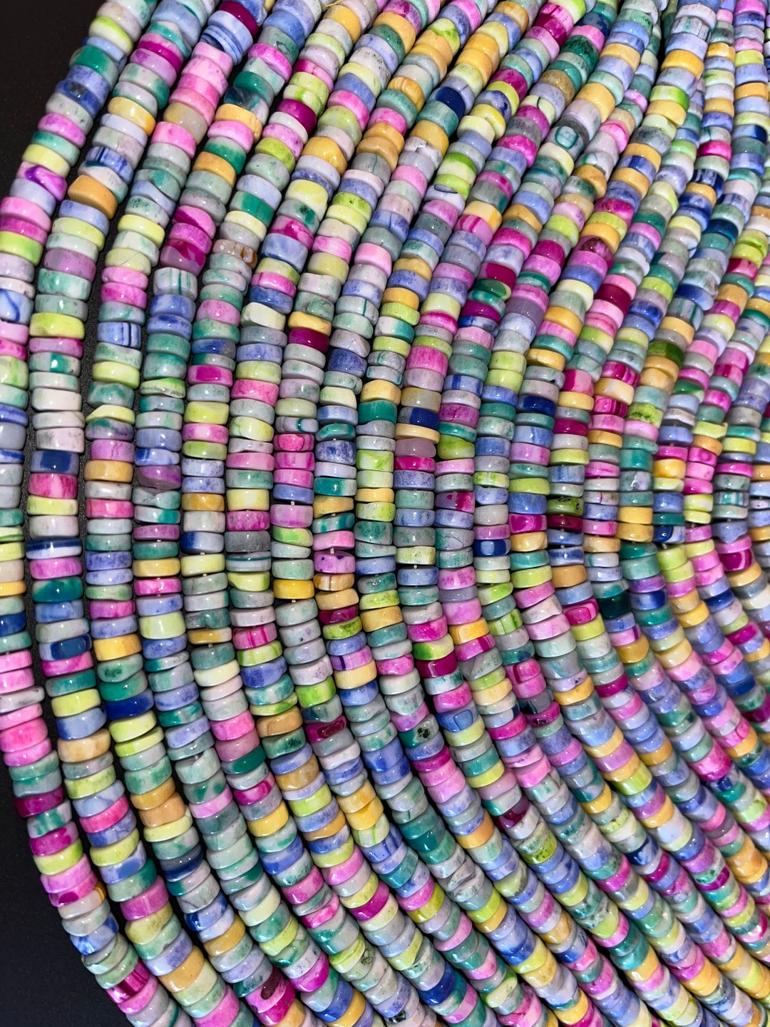 Rainbow Multi Beads Genuine Natural Gemstone Multi Colour Beads Healing ...