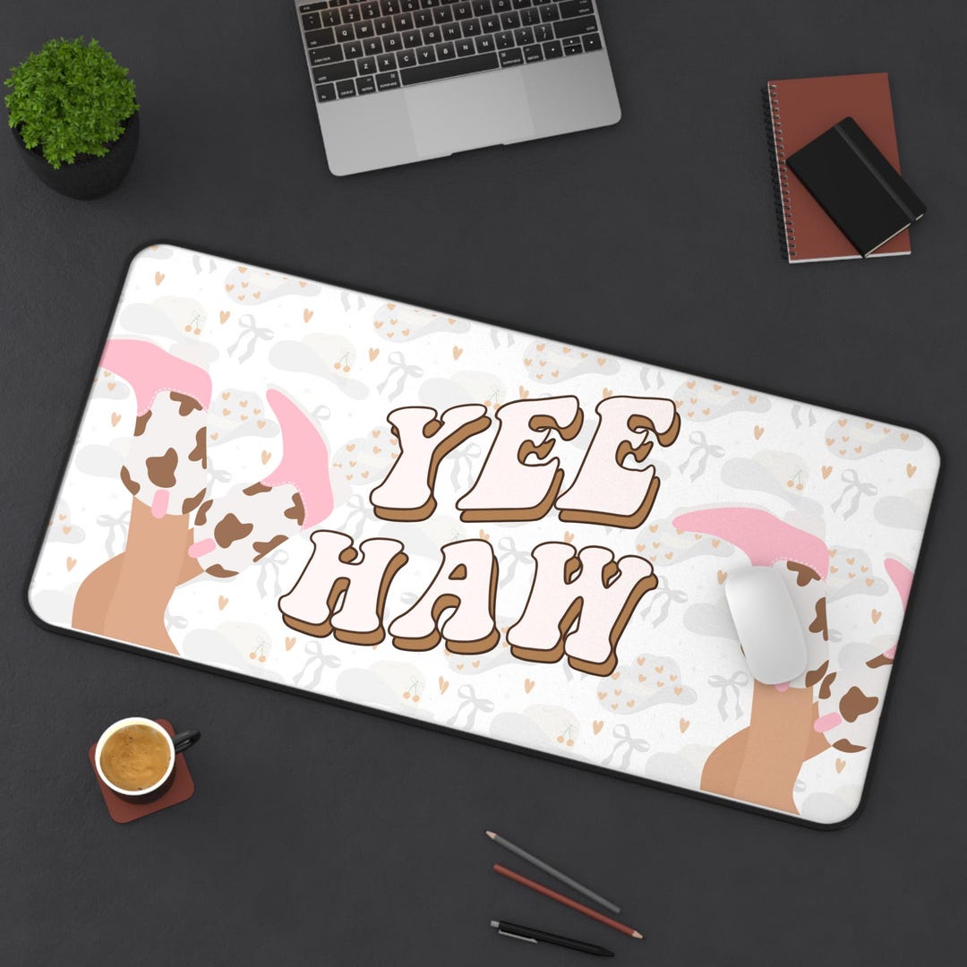 Yee Haw Desk Mat - Western Decor for Home Office - Etsy