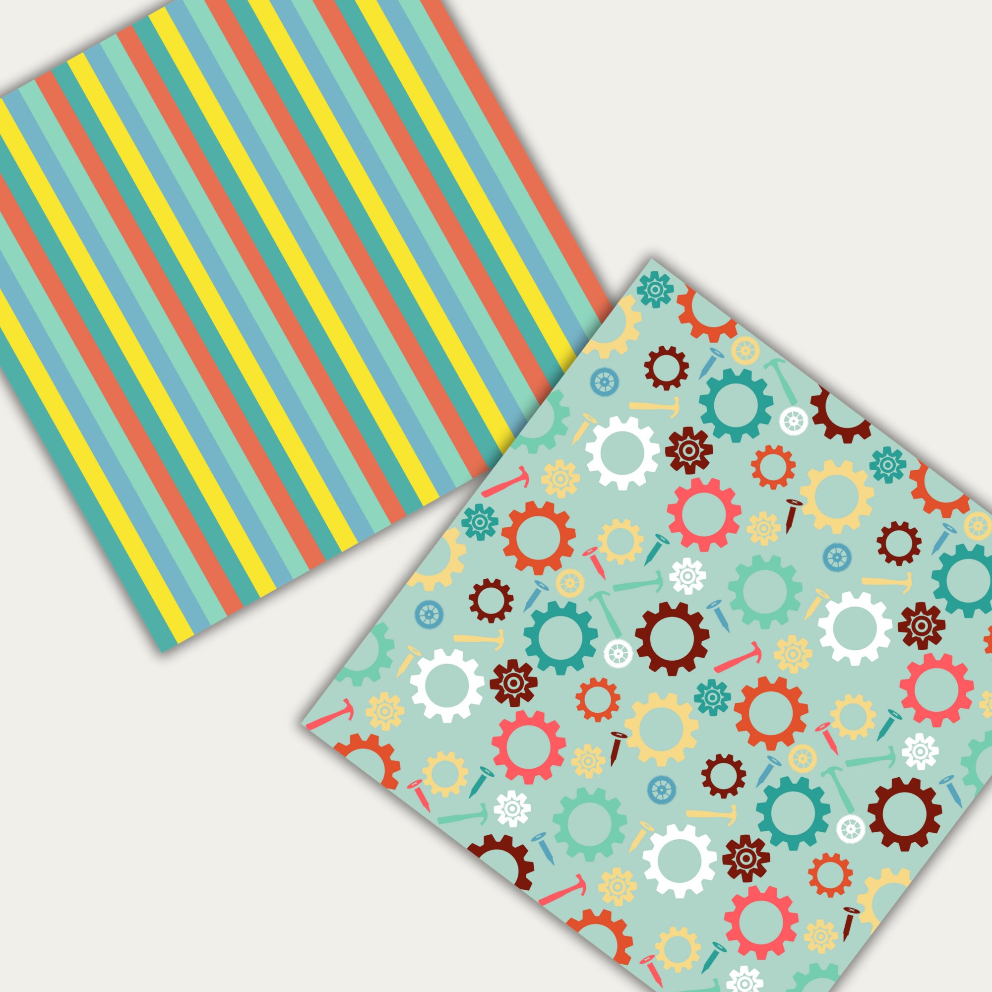 Robot Digital Paper, Seamless, Robot Art and Crafts - Etsy