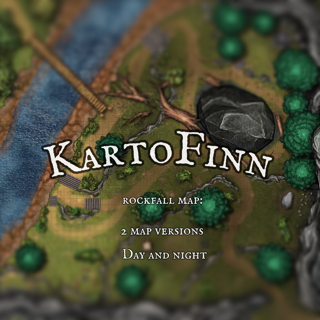 Rockfall Battle Map Dnd Battle Map VTT - Etsy UK
