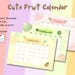 Calender, Strawberry Open Printable Calendar, Open Cute Printable ...