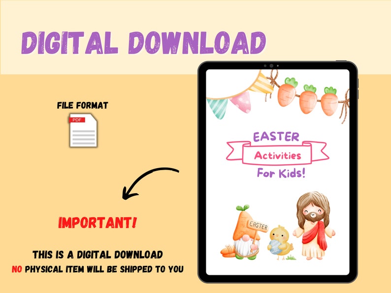 Easter Activity Pack, Printable Easter Kids Activity Bundle, Printable Easter Activities for ...