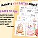 Easter Activity Pack, Printable Easter Kids Activity Bundle, Printable ...