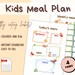 Kids Meal Planner, BLW, Cute Kids Menu, Baby Meal Planning, Weekly Meal ...