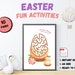 Easter Activity Pack, Printable Easter Kids Activity Bundle, Printable ...