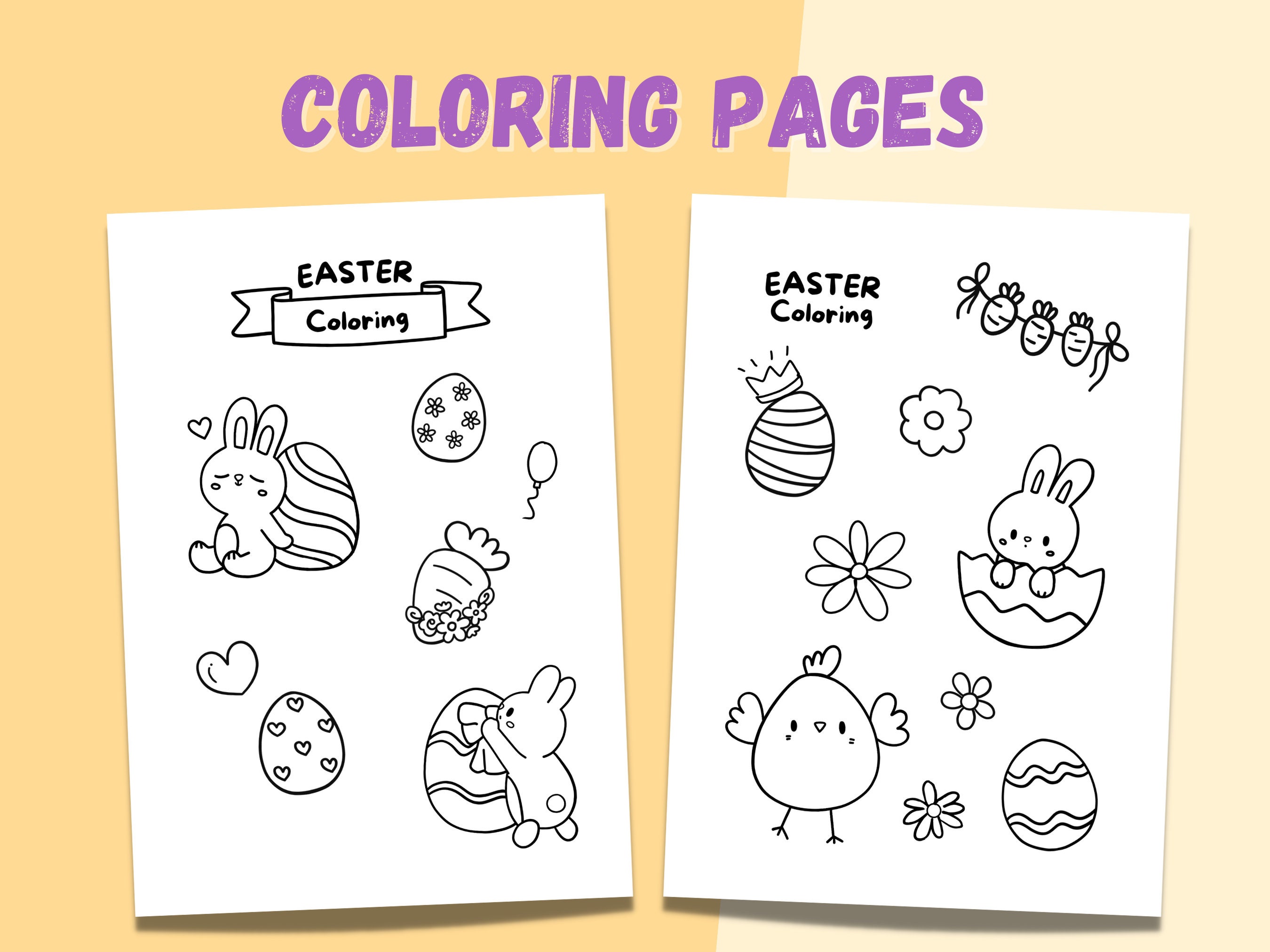 Easter Activity Pack, Printable Easter Kids Activity Bundle, Printable ...