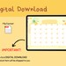 Calender, Pineapple Open Printable Calendar, Open Cute Printable ...