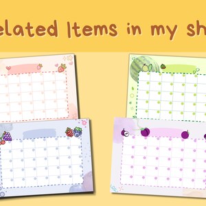 Calender, Pineapple Open Printable Calendar, Open Cute Printable ...