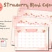 Calender, Strawberry Open Printable Calendar, Open Cute Printable ...