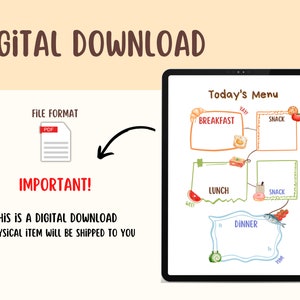 Kids Meal Planner, BLW, Cute Kids Menu, Baby Meal Planning, Weekly Meal ...